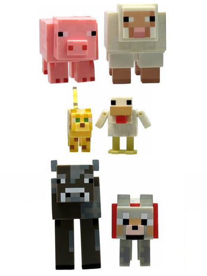 Minecraft - Animals 6-Pack Action Figures - Heromic
