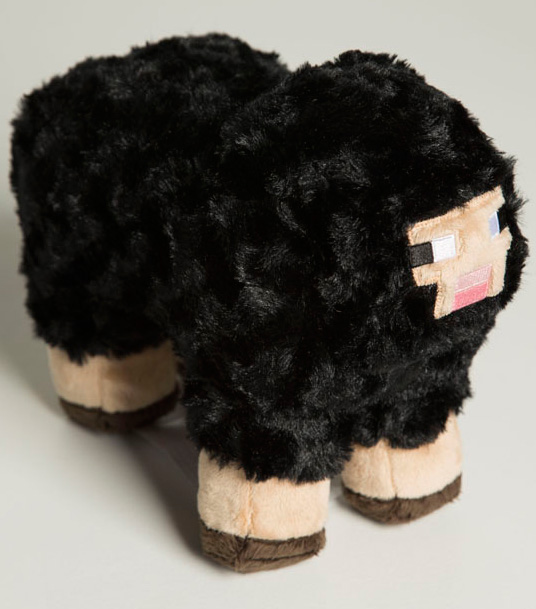 Minecraft Black Sheep Plush 25 Cm Heromic