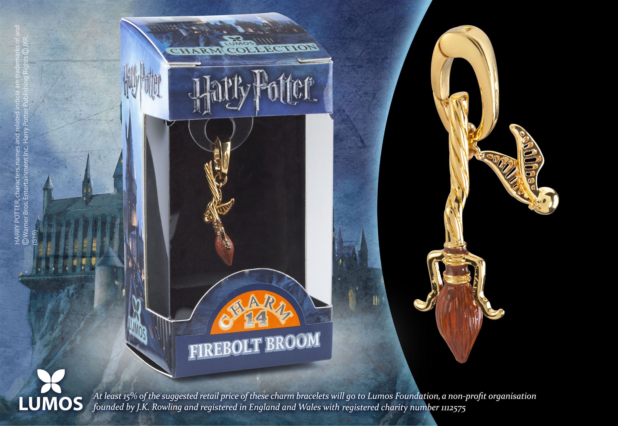 Harry Potter - Firebolt Broom Charm - Heromic