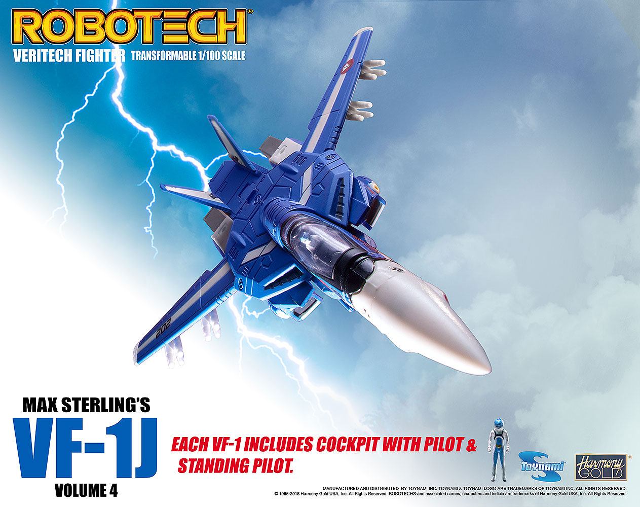 Robotech - Max Sterling VF-1J Veritech Micronian Pilot - Heromic