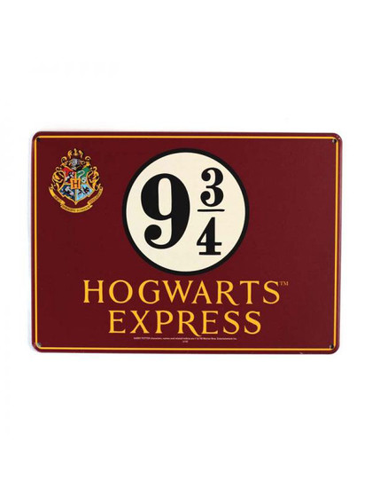 Harry Potter - Platform 9 3/4 Tin Sign - 21 x 15 cm - Heromic