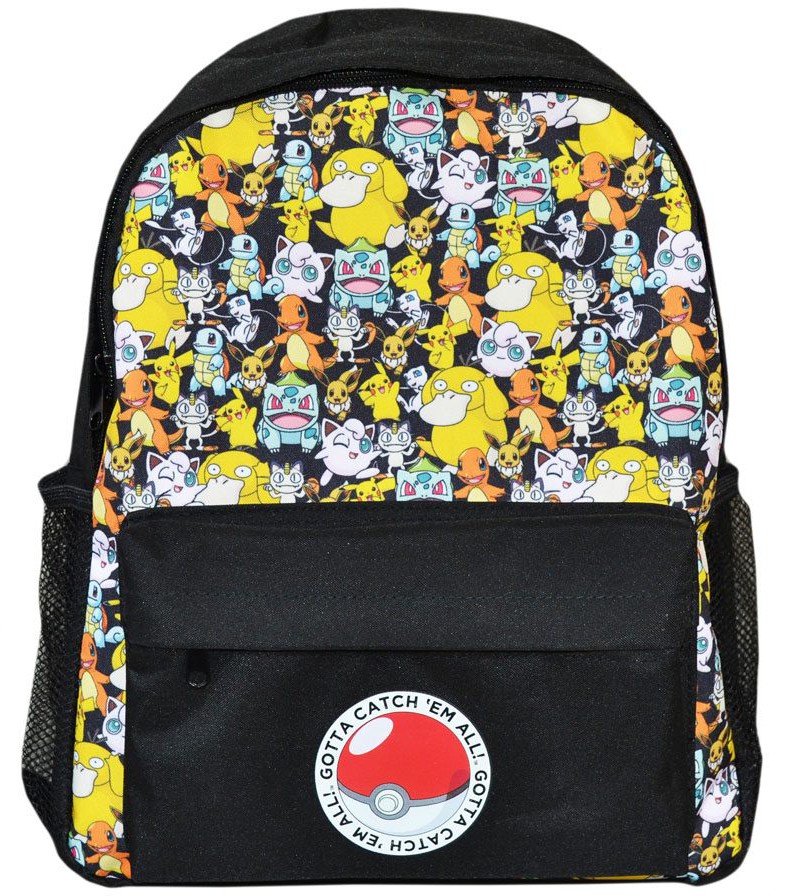 Pokemon - Backpack Characters Black - Heromic