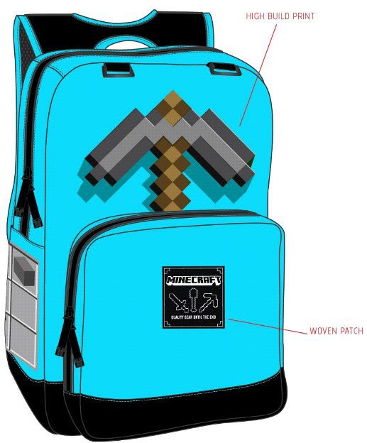 Minecraft - Diamond Pickaxe Backpack - Heromic