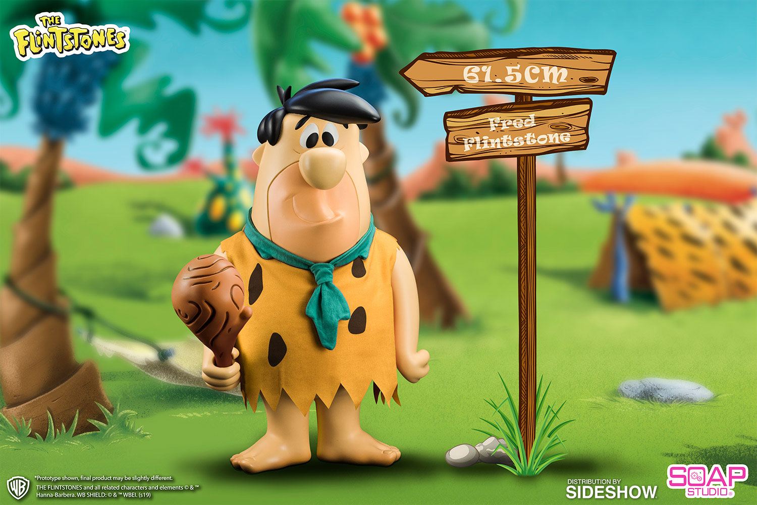 The Flintstones - Fred Flintstone Vinyl Statue - Heromic