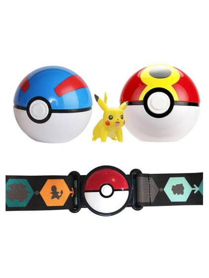 Pokemon - Clip 'N' Go Pokeball Belt Pikachu - Heromic