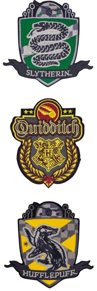 Harry Potter - Quidditch Patches 3-pack (Hogwarts) - Heromic