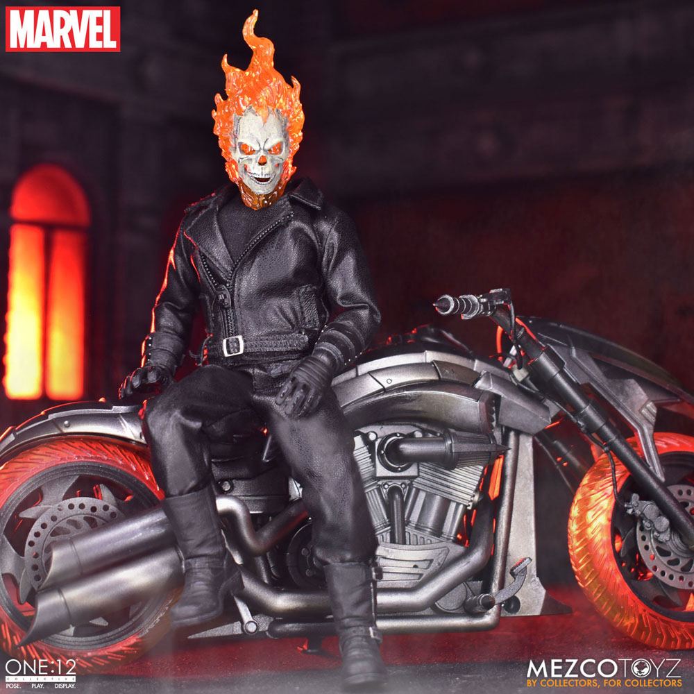 Ghost Rider - Ghost Rider & Hell Cycle with Sound & Light Up - One:12 ...