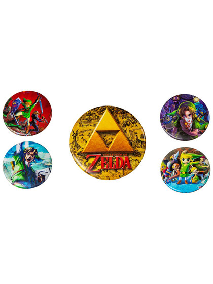 Legend of Zelda - Pin Badges 5-pack - Heromic