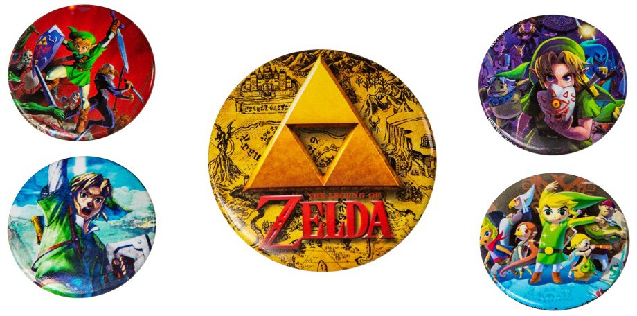 Legend of Zelda - Pin Badges 5-pack - Heromic