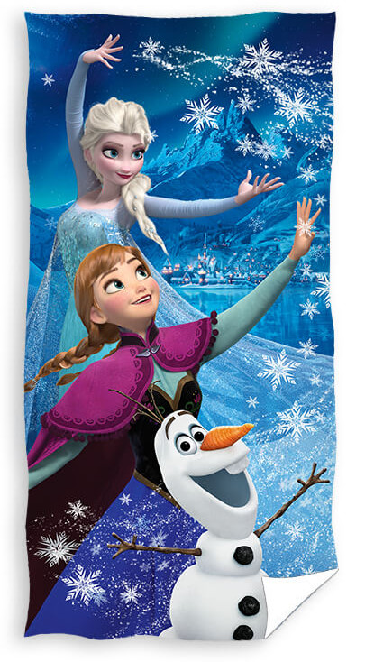 Frozen - Elsa, Anna and Olaf Beach Towel - Heromic