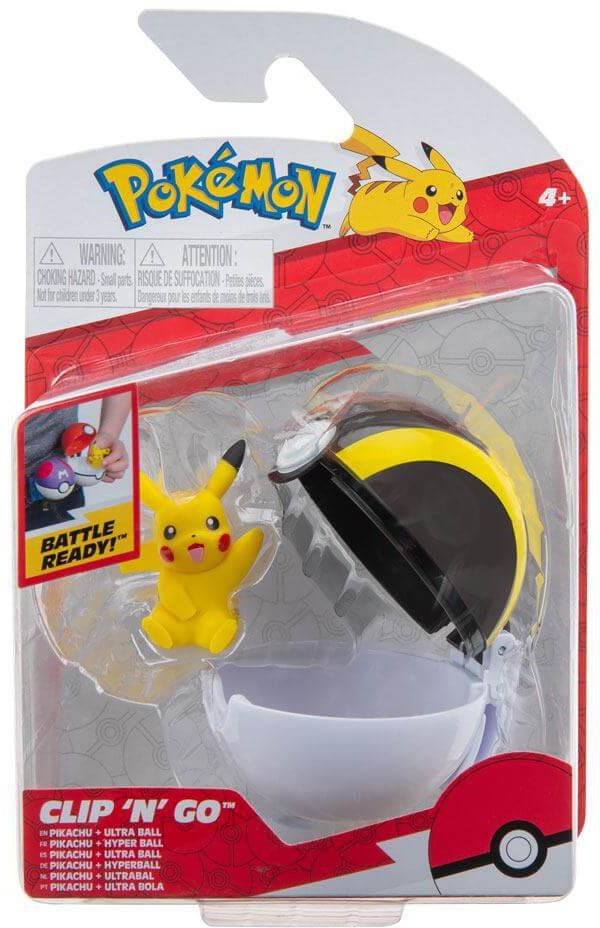 Pokémon Clip 'N' Go Poké Balls - Pickachu & Hyper Ball - Heromic
