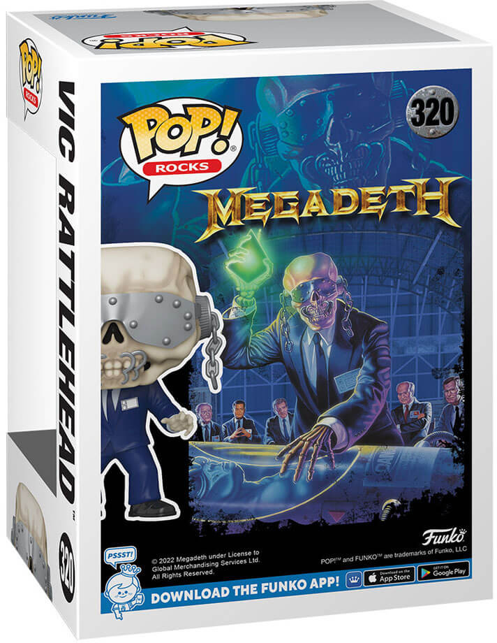 Funko POP! Rocks: Megadeth - Vic Rattlehead - Heromic