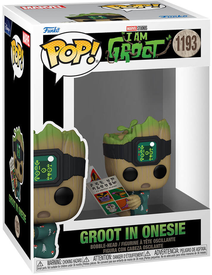 Funko POP! Marvel Studios: I Am Groot - Groot in Onesie (Reading) - Heromic