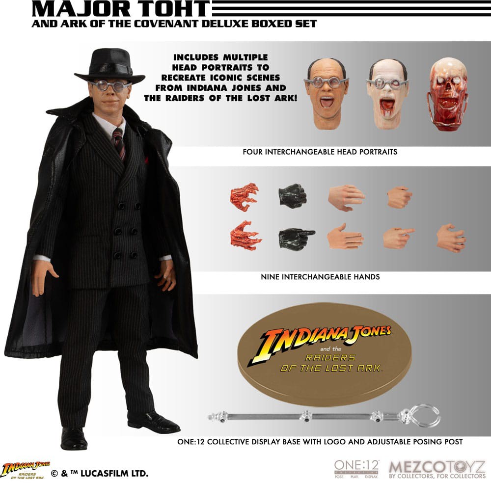 Indiana Jones - Major Toht and Ark of the Covenant (Deluxe Boxed Set ...