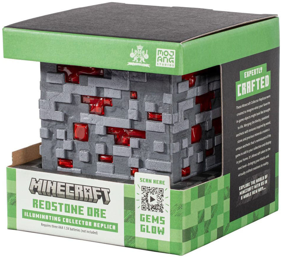 Minecraft - Illuminating Redstone Ore Cube - Heromic