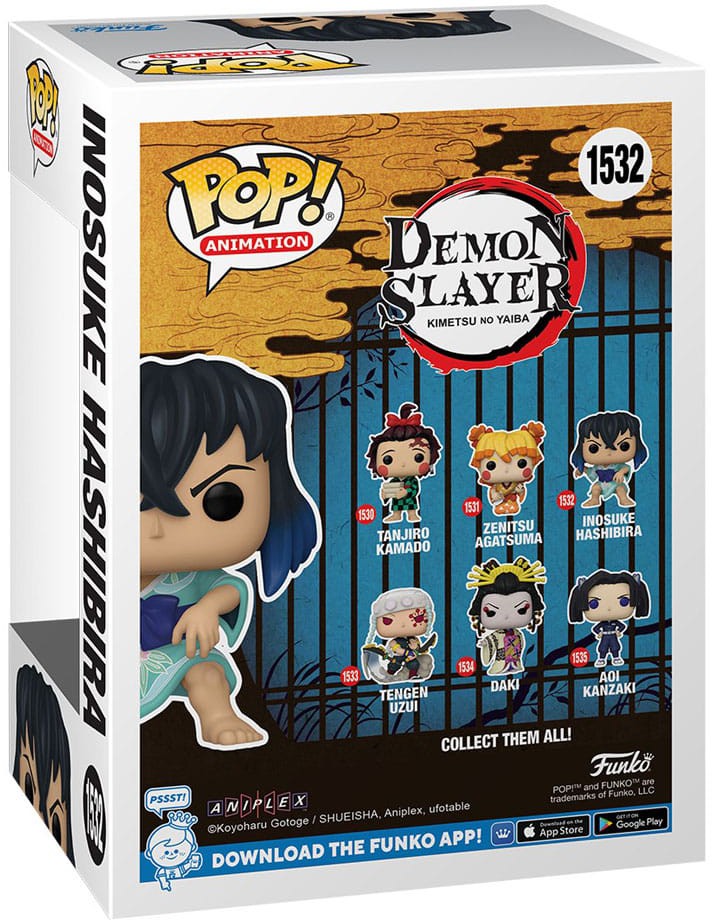 Funko POP! Animation: Demon Slayer Kimetsu no Yaiba - Inosuke (Kimono ...